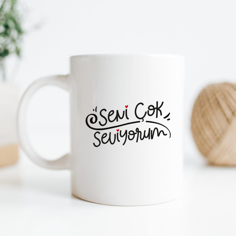 Seni Çok Seviyorum Mesajlı İsme Özel Kupa Bardak | Hediye Sepeti Seni Çok Seviyorum Mesajlı İsme Özel Kupa Bardak | Hediye Sepeti